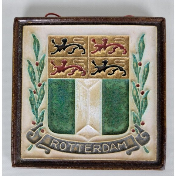 Porceleyne Fles | Accents | Royal Delft Rotterdam Cloisonne Coat Of Arm ...